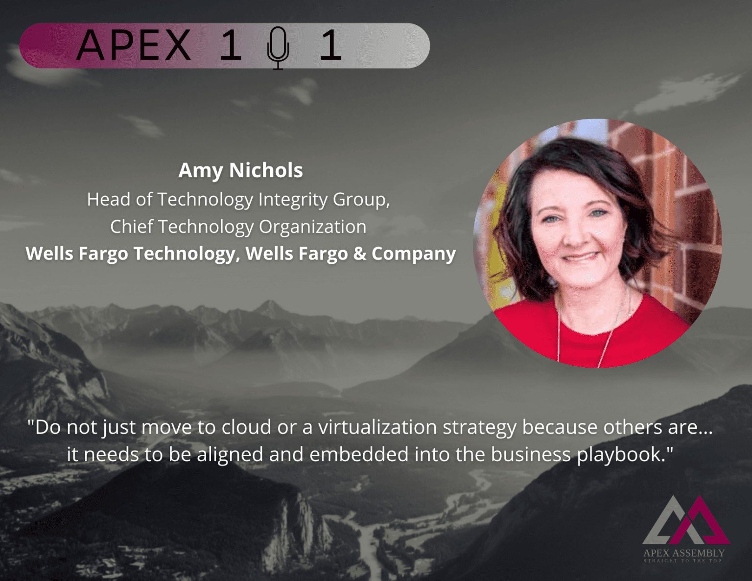 Moving Through The Cloud With Amy Nichols - Apex Assembly