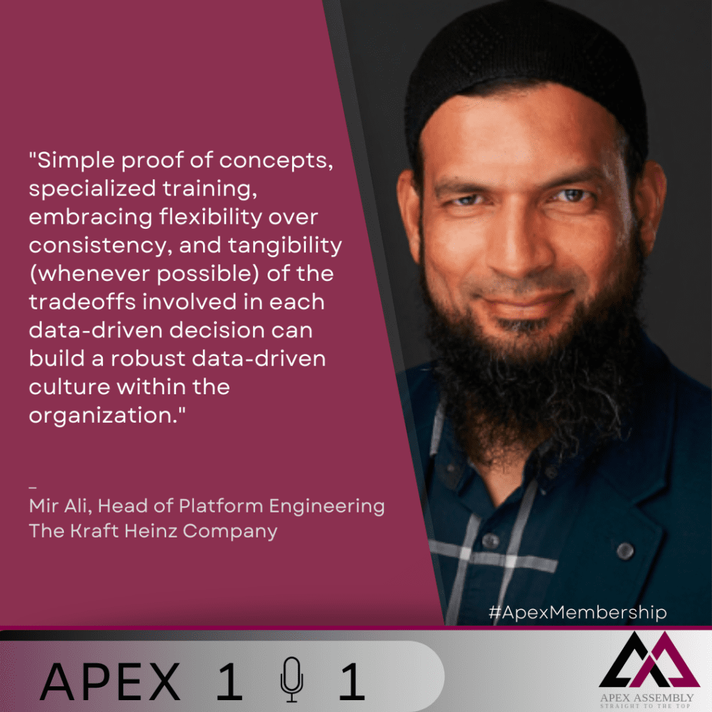 Embracing A Data Driven Culture With Mir Ali - Apex Assembly
